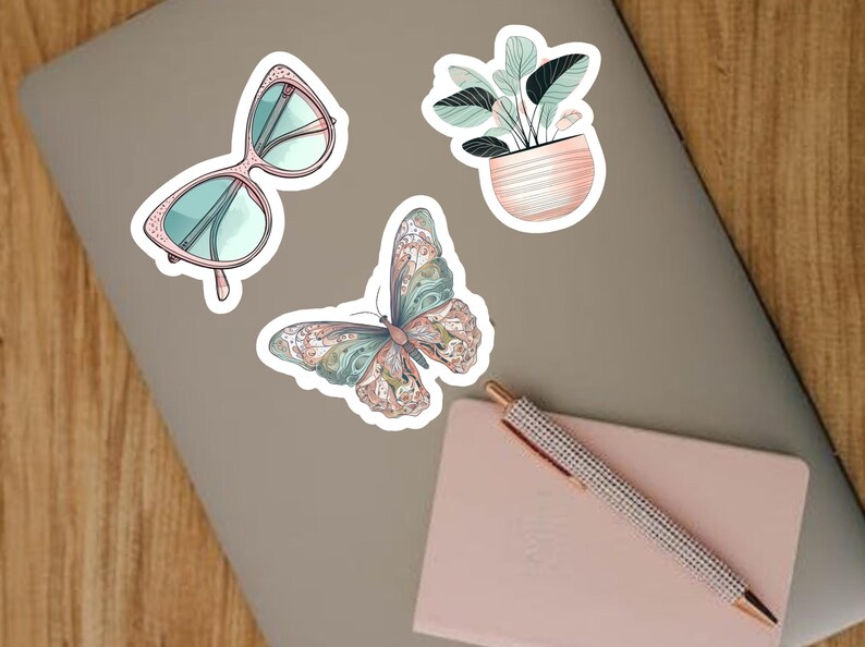 Pastel Girl Sticker Pack, Coquette Aesthetic, Cute Vinyl Stickers - Etsy