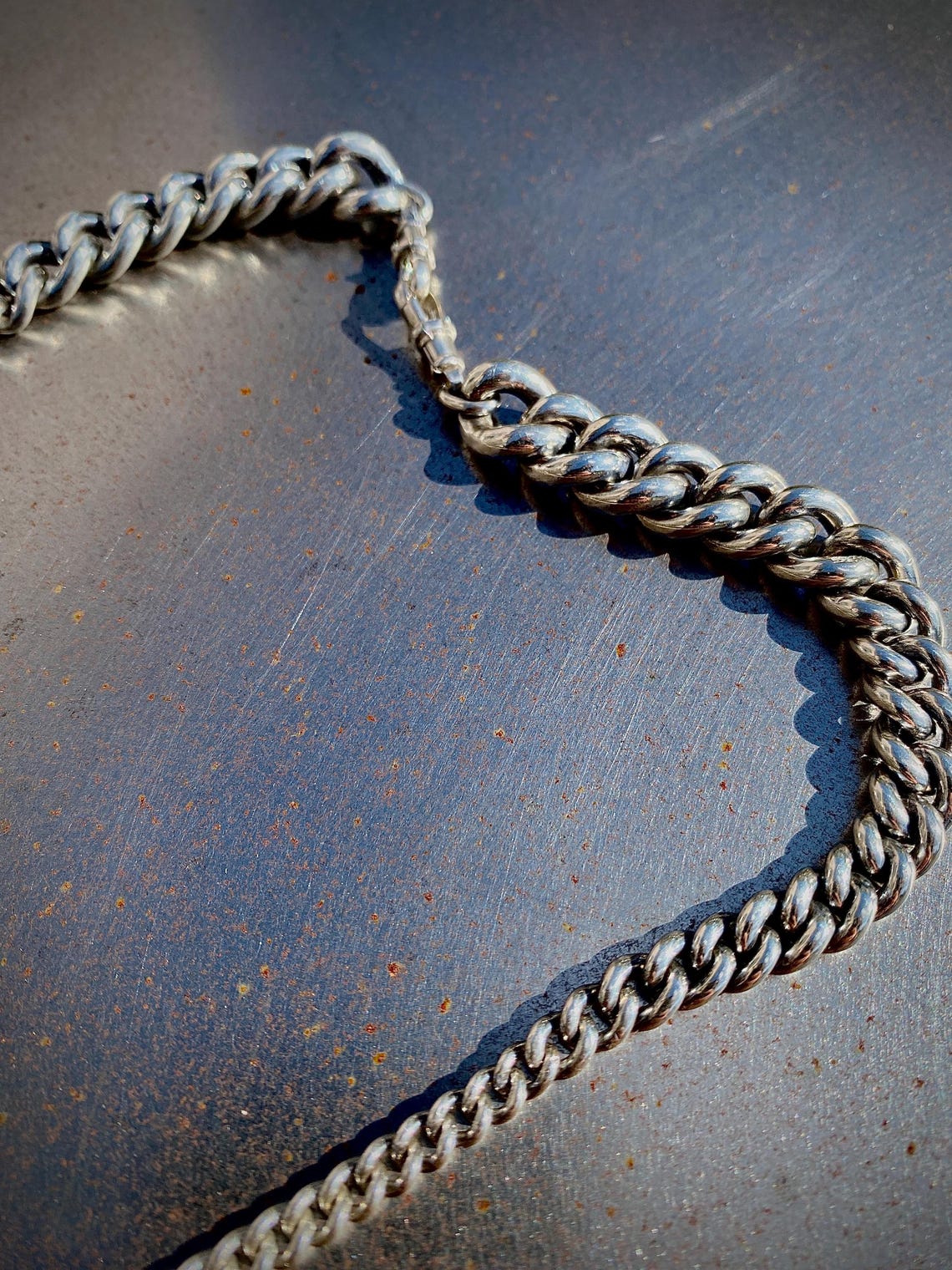 Graduated 925 Solid Sterling Silver Drop Chain Necklace. - Etsy