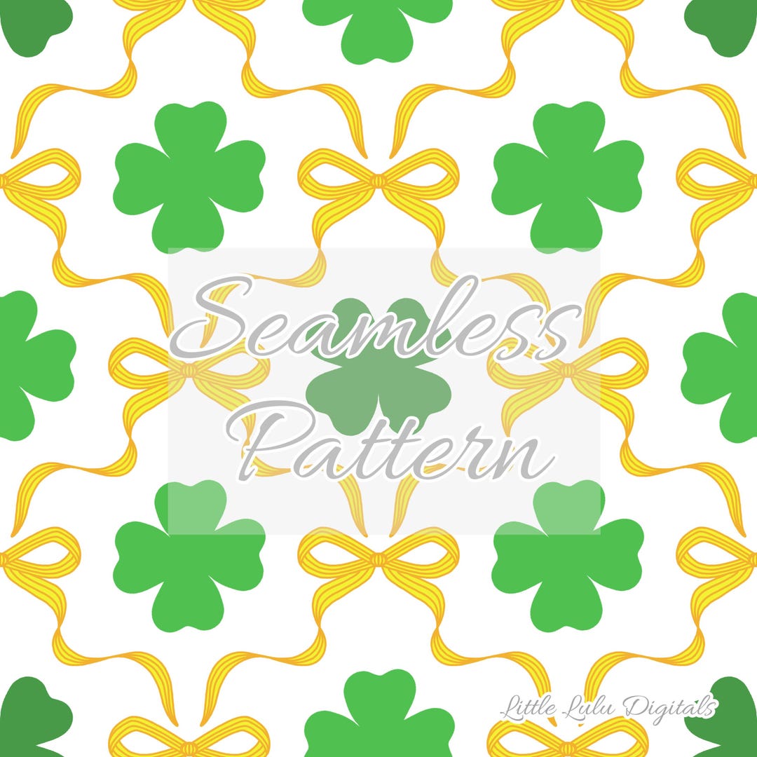St. Patrick’s Day Seamless Pattern - Watercolor St. Paddy’s Seamless ...