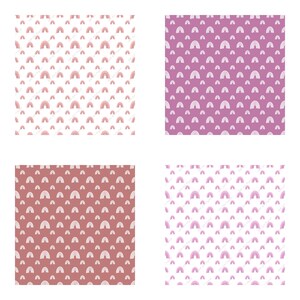 Boho Rainbow Digital Paper Seamless Pattern - Etsy