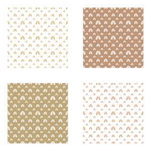 Boho Rainbow Digital Paper Seamless Pattern - Etsy