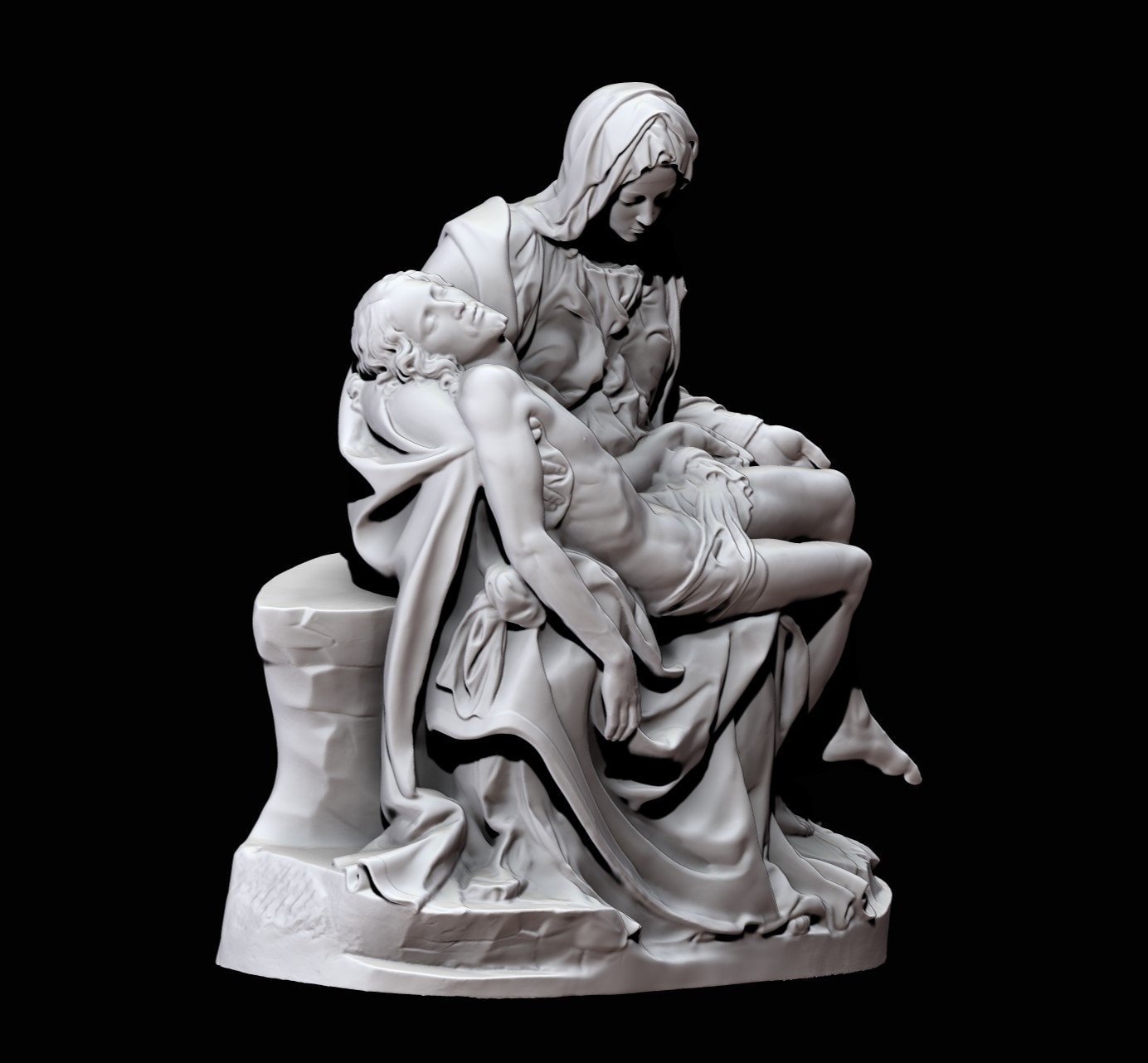 The Pietà of Michelangelo - Hand-painted Resin Replica of Classic ...