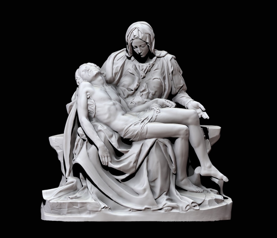 The Pietà of Michelangelo - Hand-painted Resin Replica of Classic ...