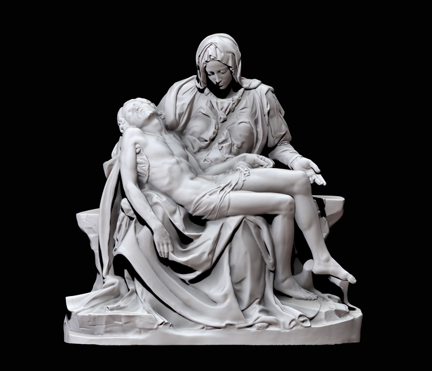 The Pietà of Michelangelo - Hand-painted Resin Replica of Classic ...