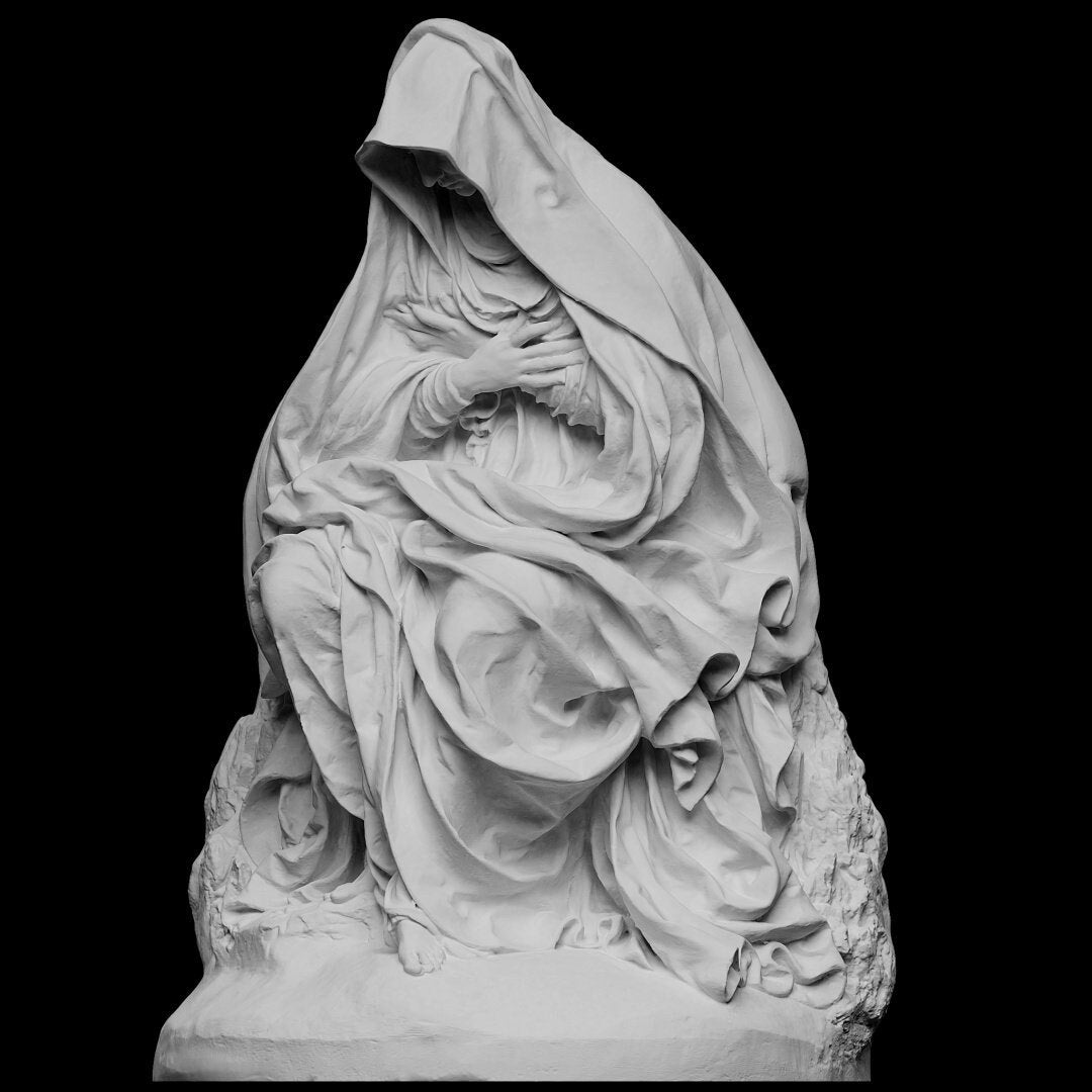 Seated Virgin Mary, Also Known as Mater Dolorosa or Seated Virgin of ...