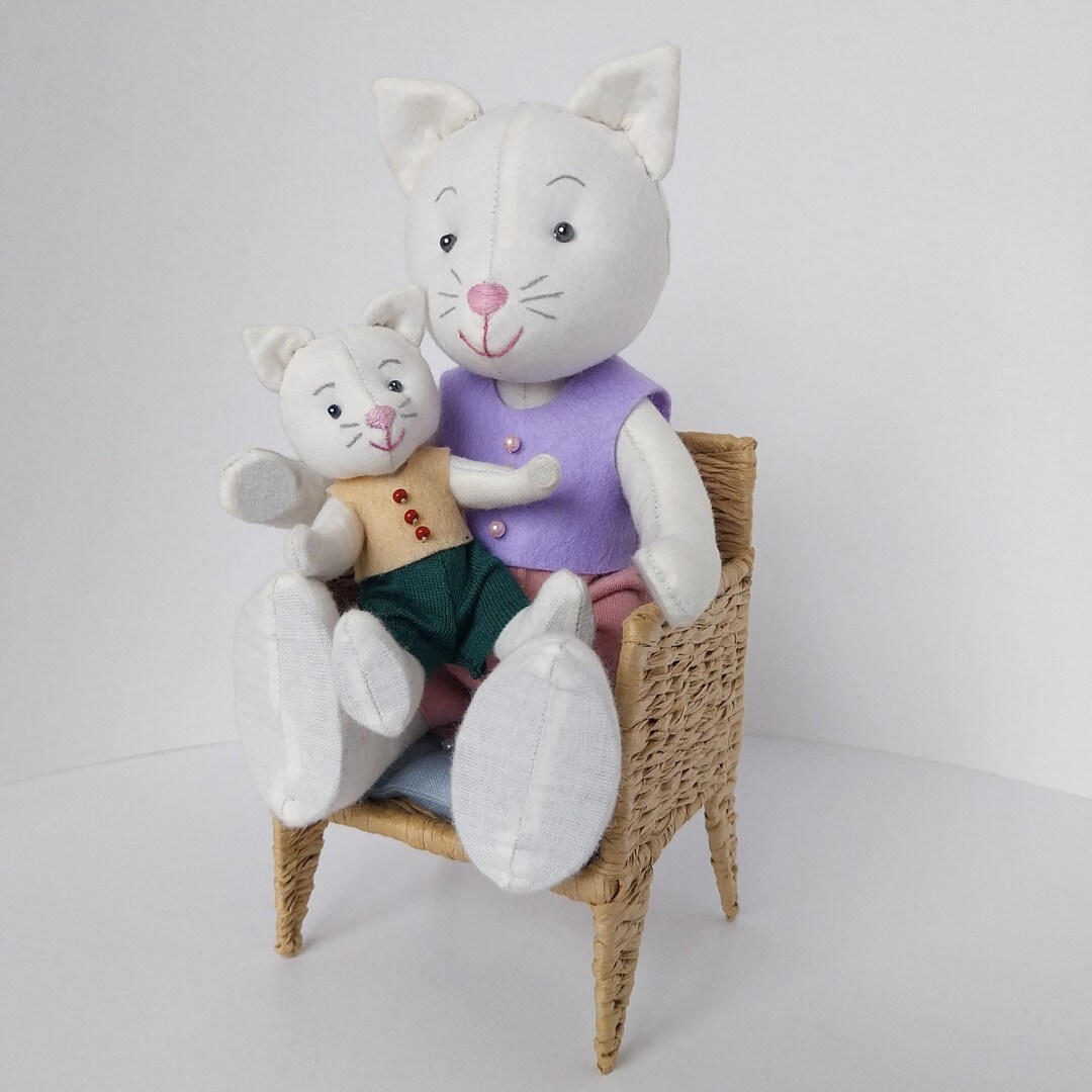 Miniature Chair for Dolls, Doll Furniture Wicker Chair, Vintage Doll ...