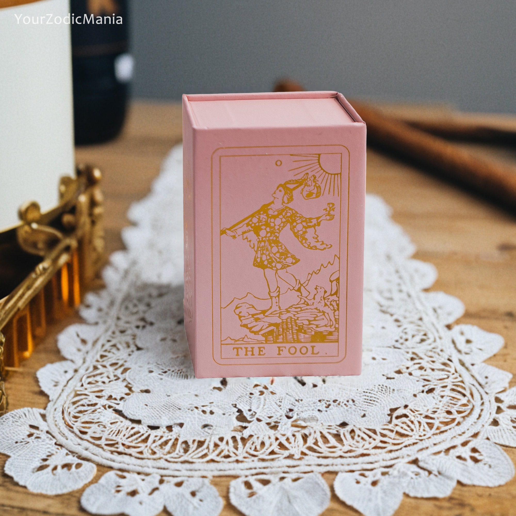Pink Tarot Deck with Guidebook for Reading and Learning, 78 Tarot Cards ...