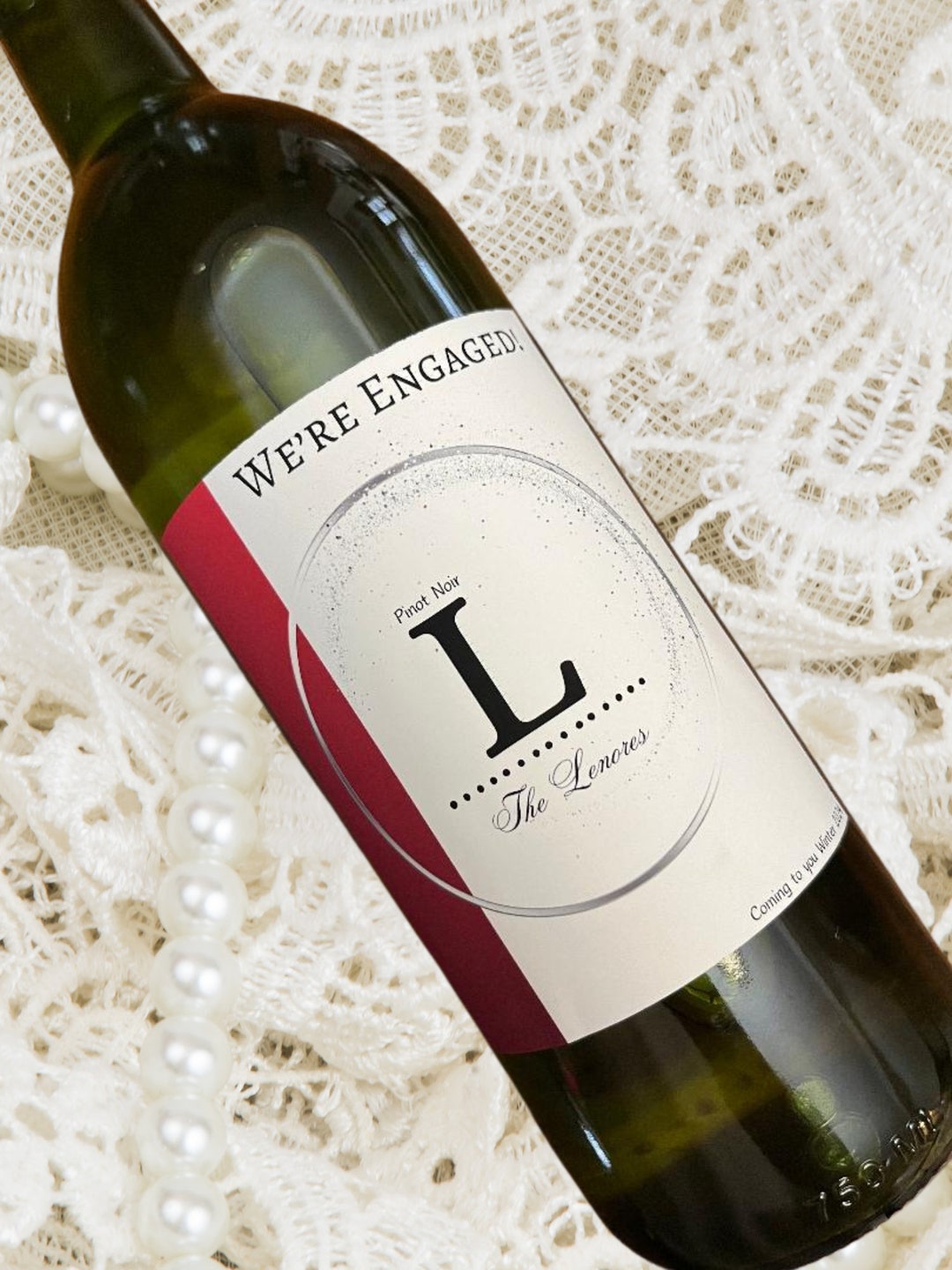 Personalized Wedding Wine Label - Etsy