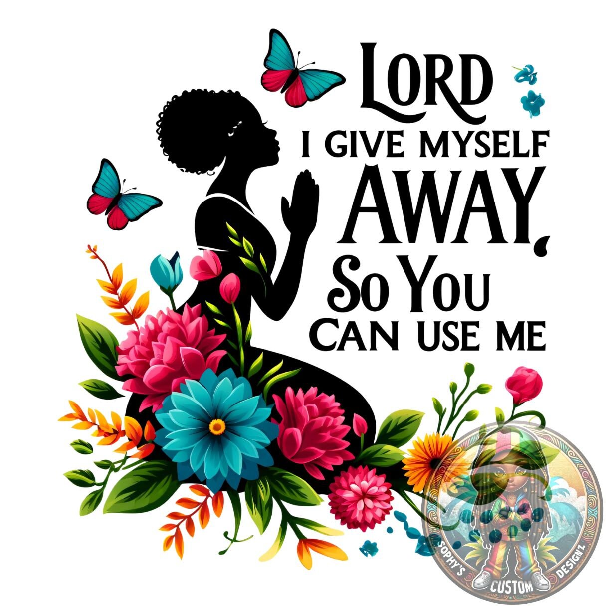 Give Myself Away Lord Use Me, Spiritual Surrender Art, Devotional Wall ...