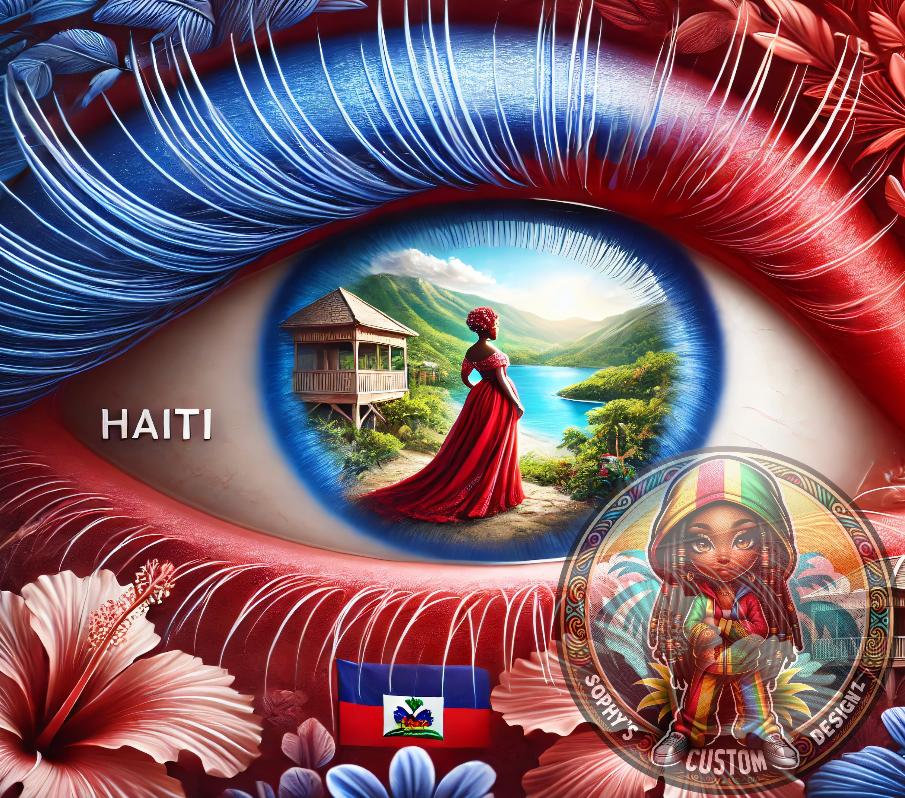 Global Harmony 20oz Tumbler Wrap Digital Art PNG File haiti - Etsy