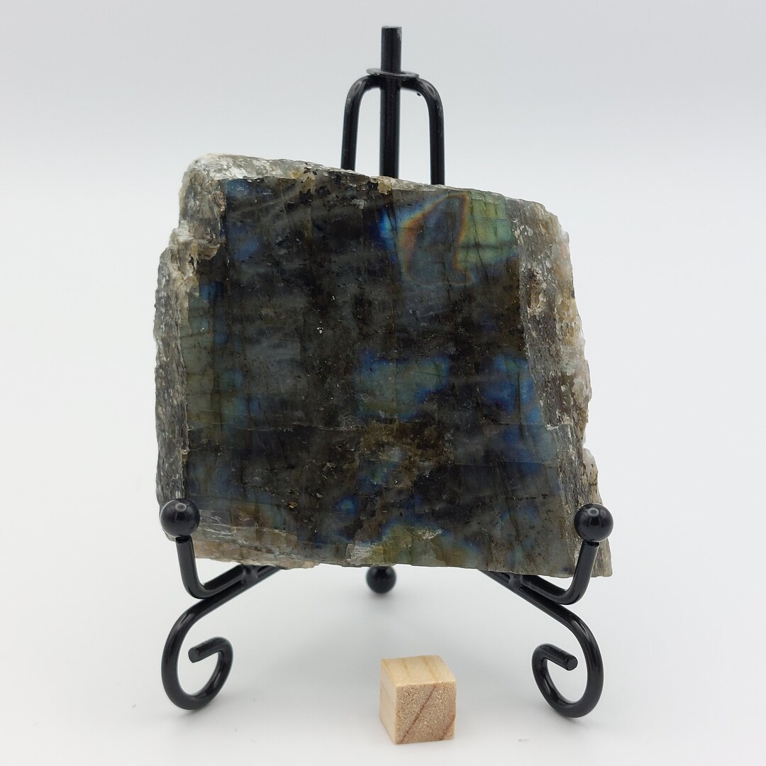 Labradorite Slab on Stand - Etsy