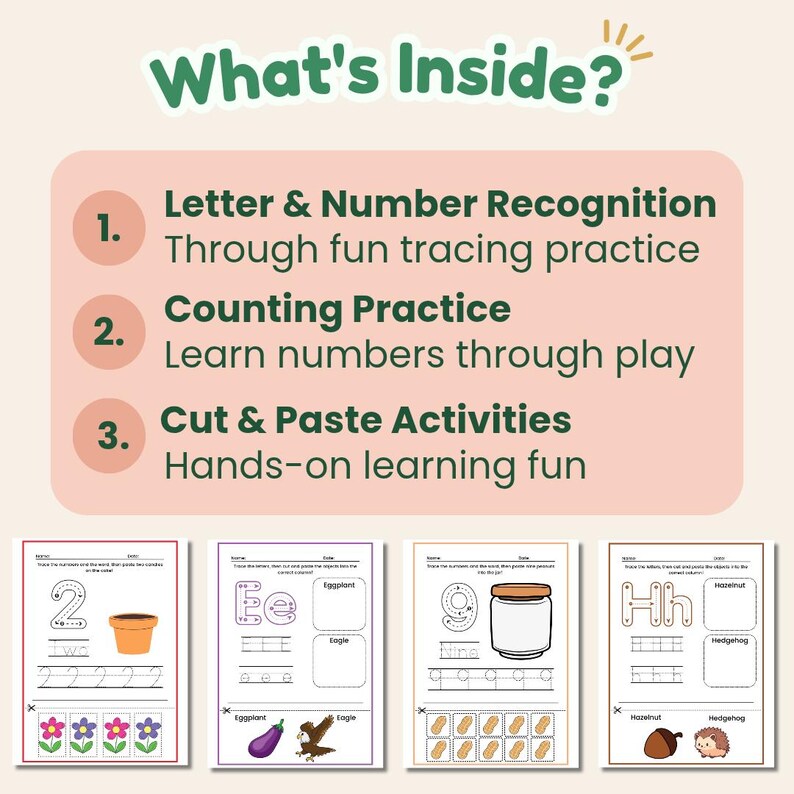 Busy Book Printable for Kids Ages 3-5 | Preschool Tracing Alphabet ...