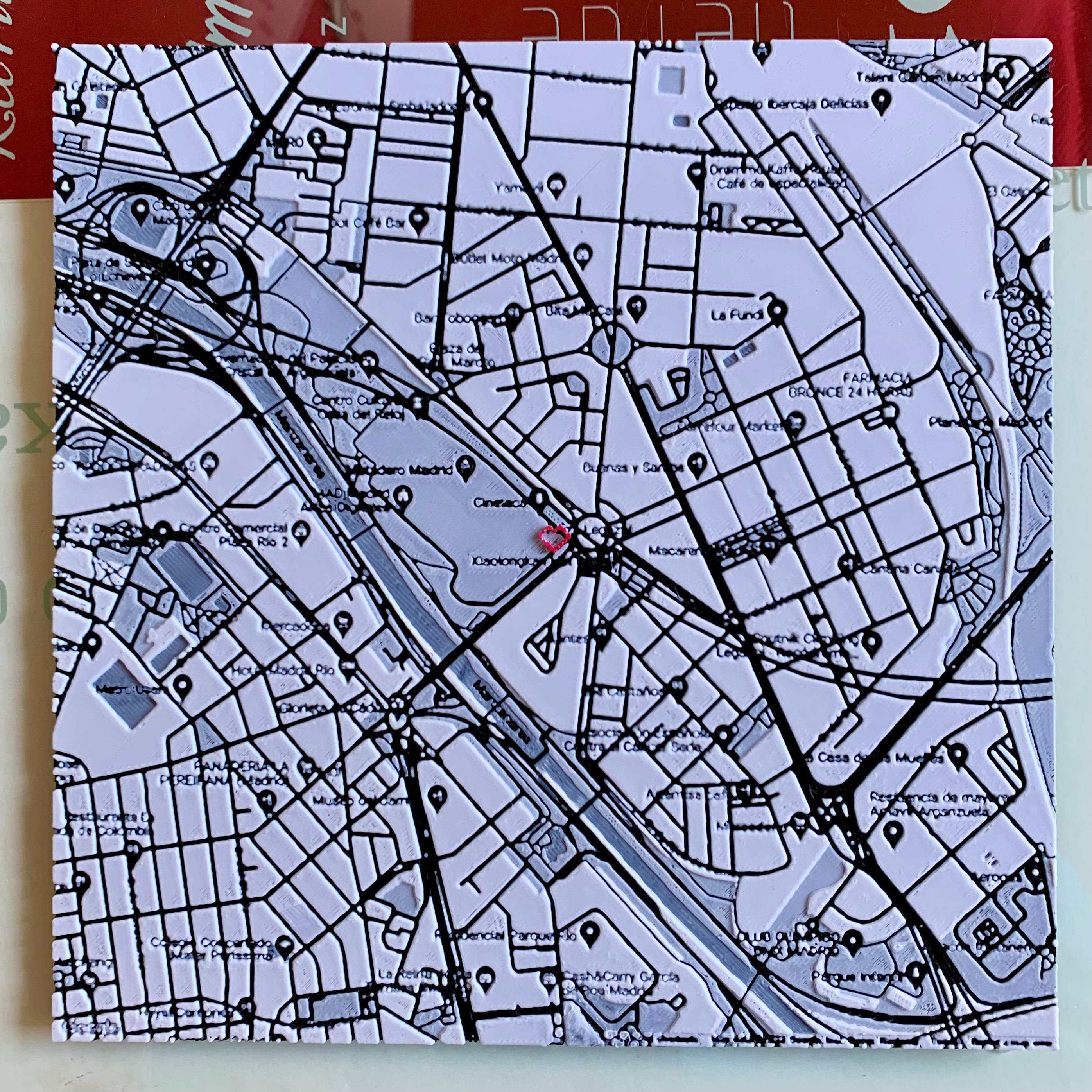 An Original Valentine's Day Map Gift: Embrace Your Love Journey - Etsy