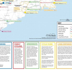 The Cycling Map of Ireland - Etsy