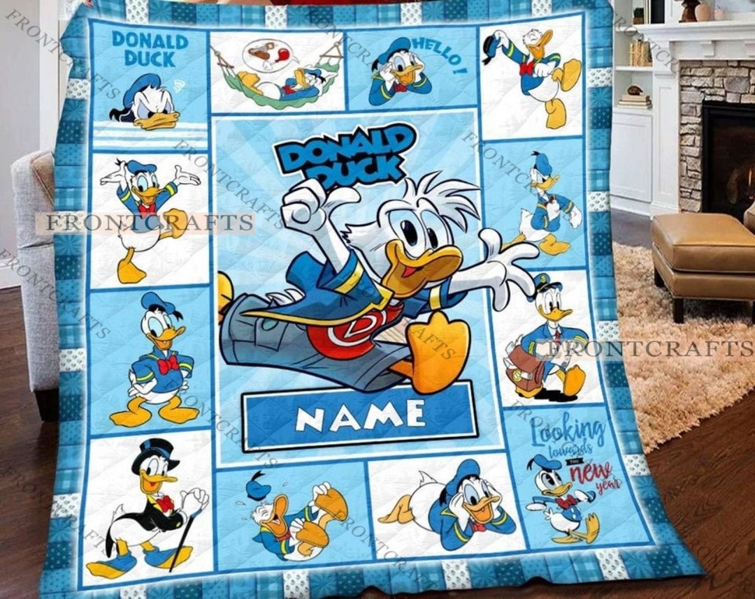 Donald Duck Fleece Blanket Donald Duck Blanket Donald Duck - Etsy