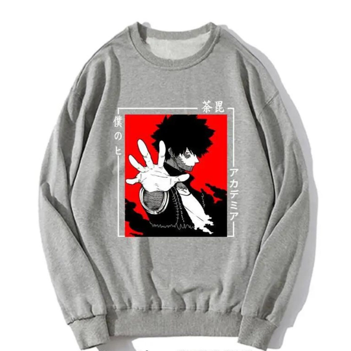 My Hero Academia Dabi Hoodie for Men Cotton Sweatshirt Harajuku Anime ...