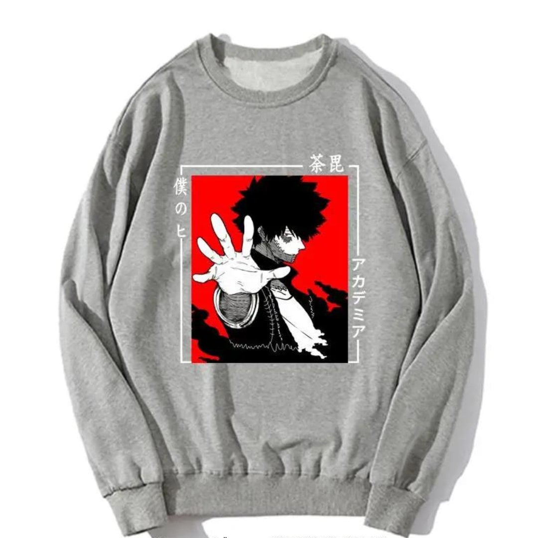 My Hero Academia Dabi Hoodie for Men Cotton Sweatshirt Harajuku Anime ...