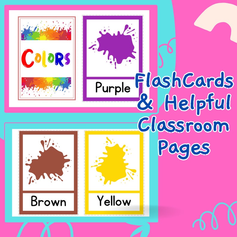 Preschool Learning Flashcards: Alphabet, Colors, Shapes (instant ...