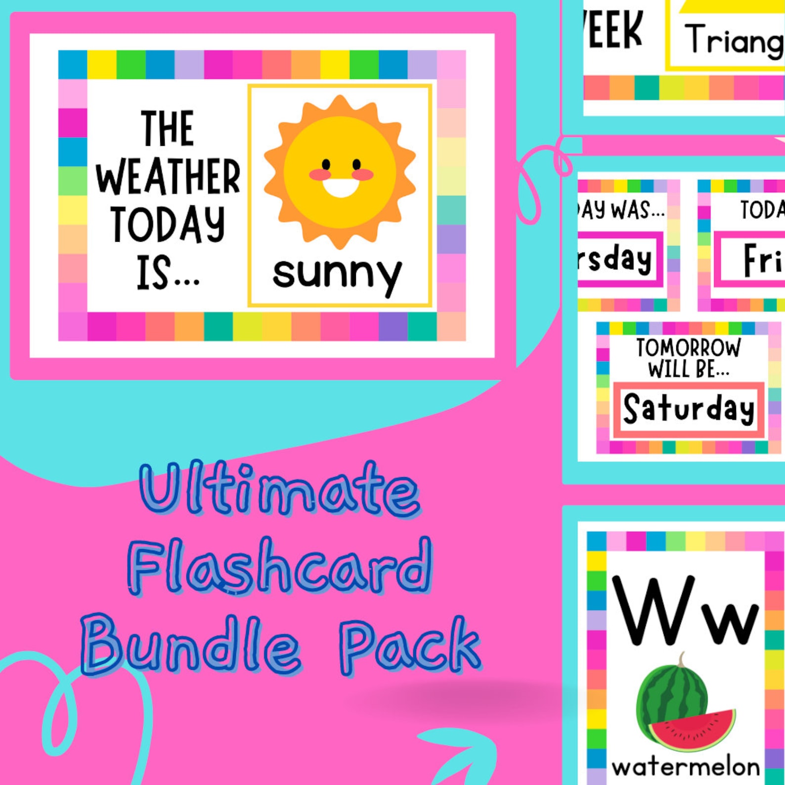 Printable Flashcards, Alphabet, Days of the Week, Colors, Emotions ...