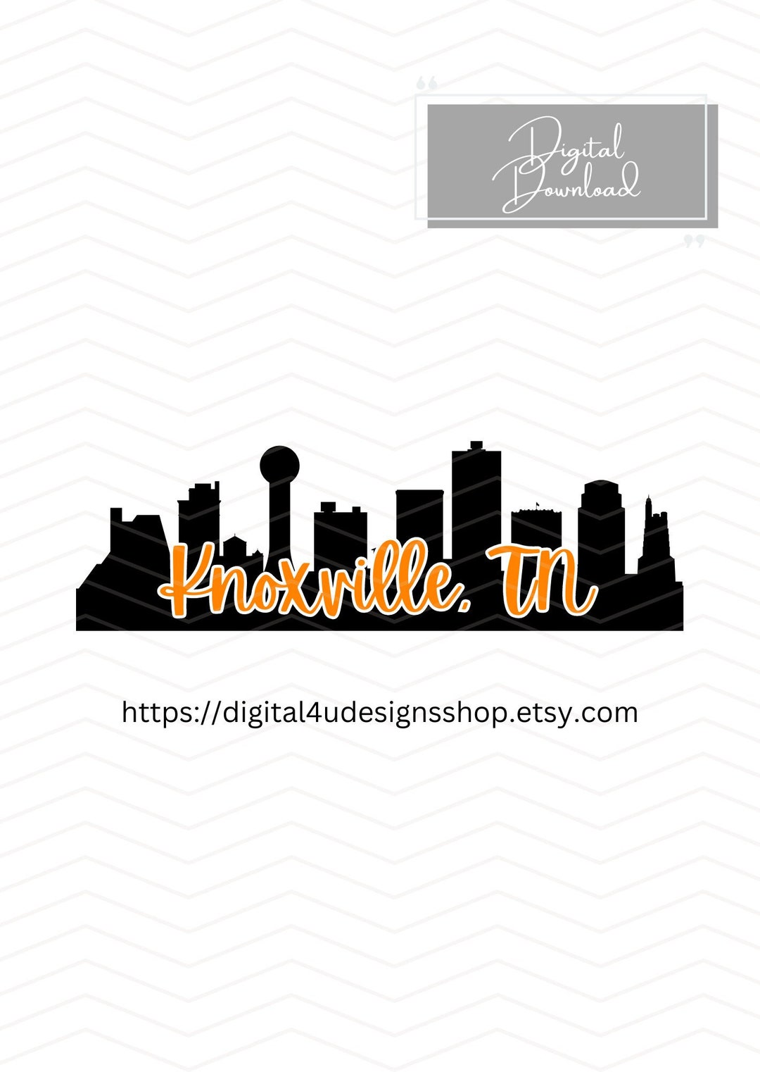 Tennessee Designs Printable PDF PNG, Knoxville TN Instant Download ...