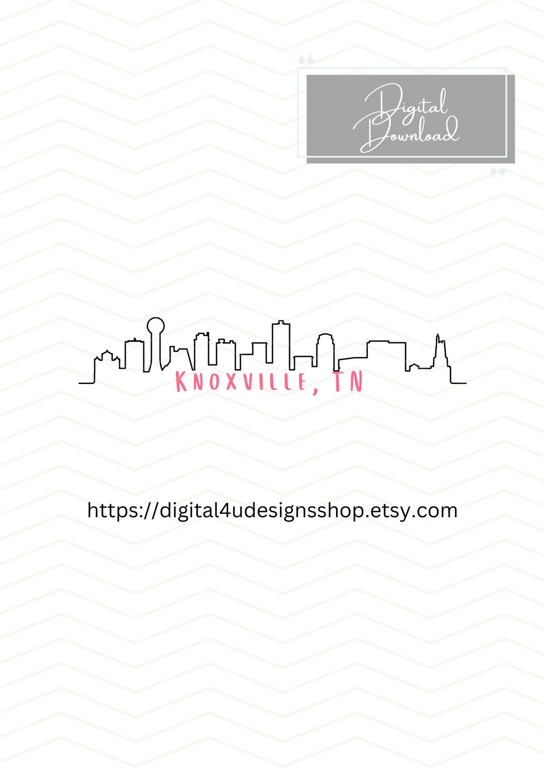 Tennessee Designs Printable PDF PNG, Knoxville TN Instant Download ...