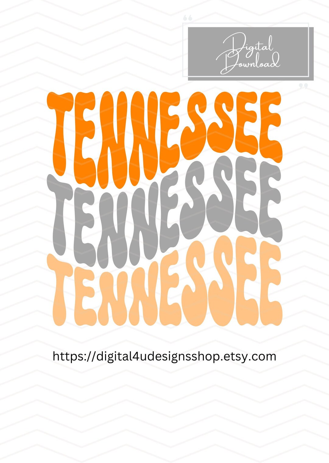 Tennessee Volunteers Printable Design: Knoxville Home Decor (PDF, PNG ...