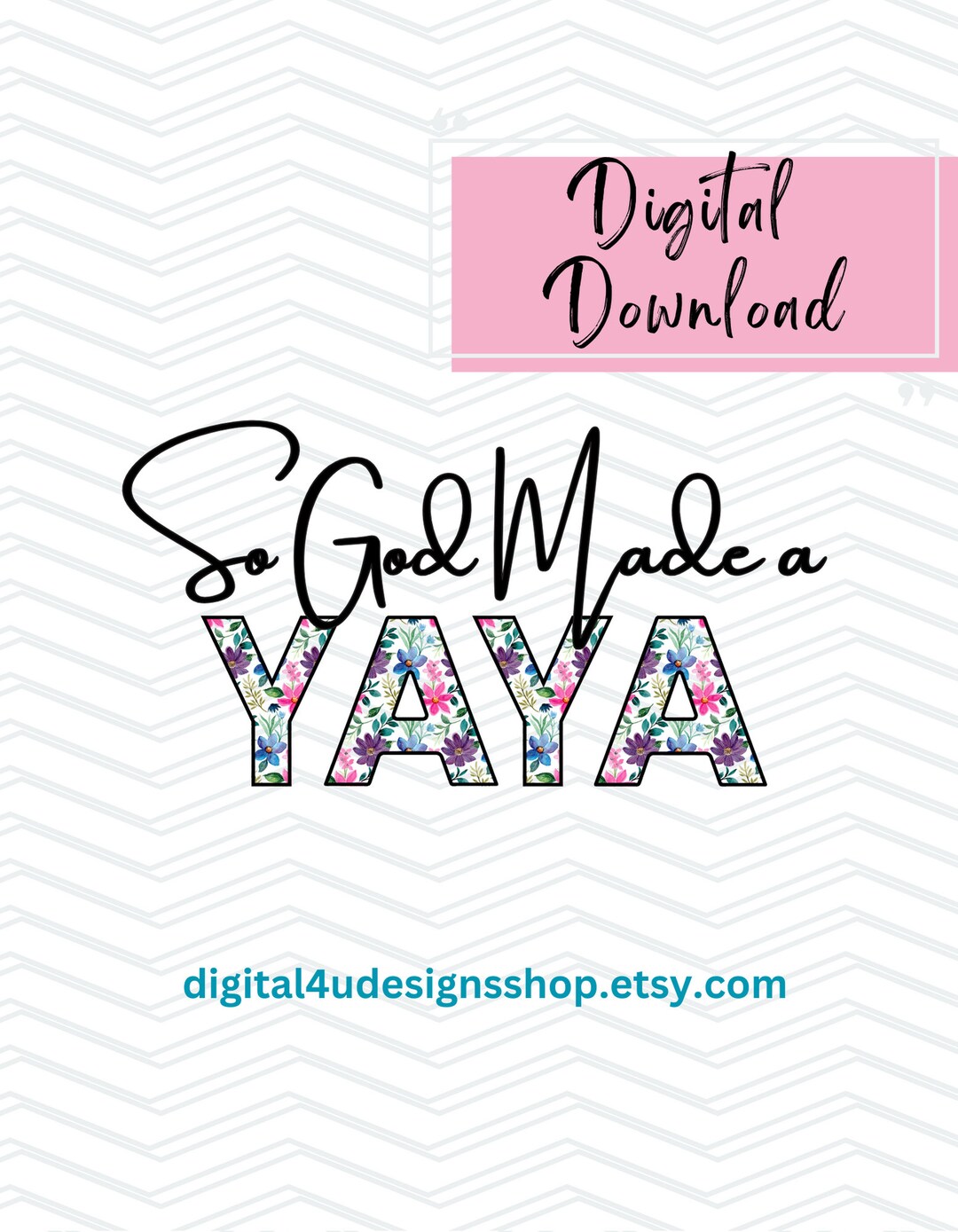 So God Made a YAYA, Png, Printable Sublimation Design/printable Design ...