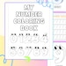 Number Coloring Book: Preschool Learning, Cut & Trace (digital Download ...