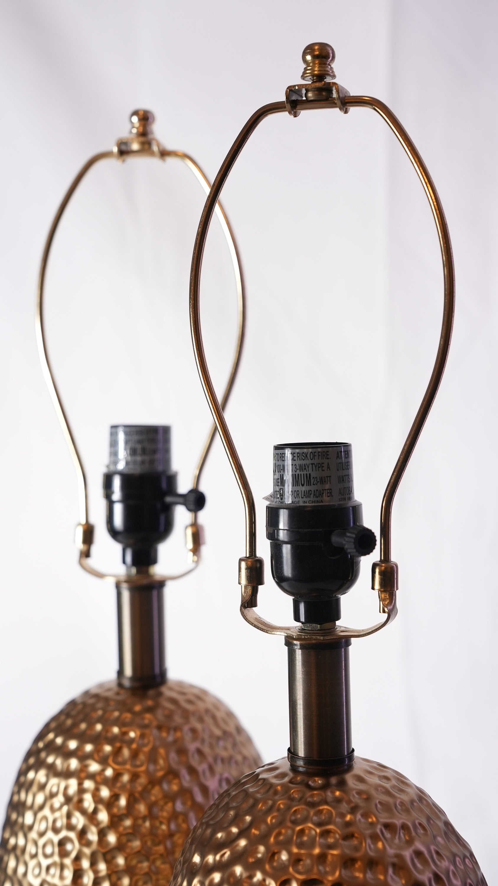 Rustic Hammered Textured Ceramic Table Lamps (pair) - Etsy