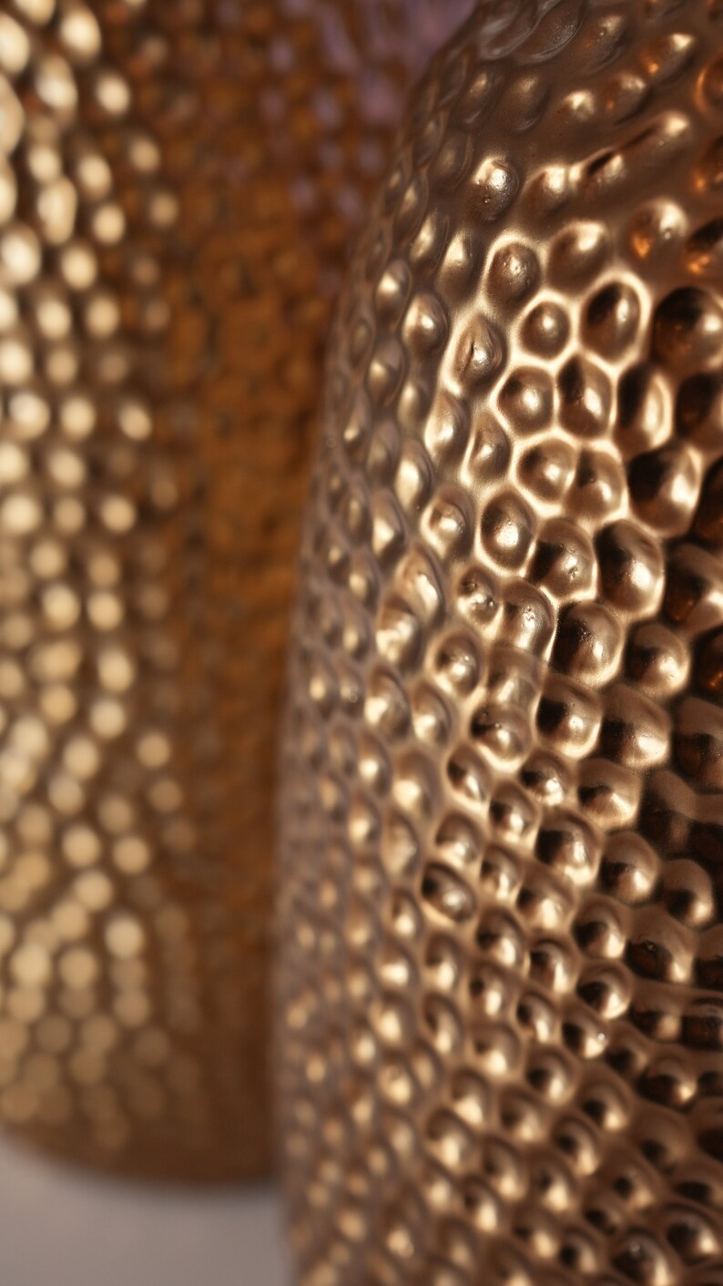 Rustic Hammered Textured Ceramic Table Lamps (pair) - Etsy