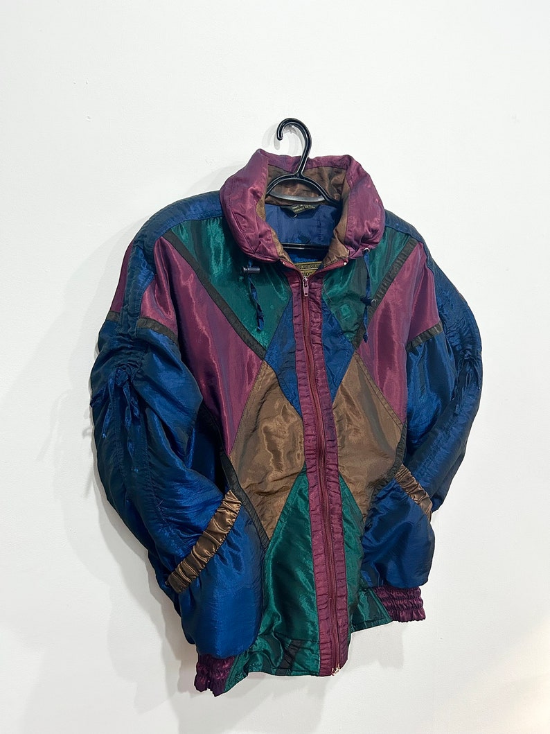 Vintage 80s Junior Gallery Bright Colour Nylon Puffer Jacket - Etsy