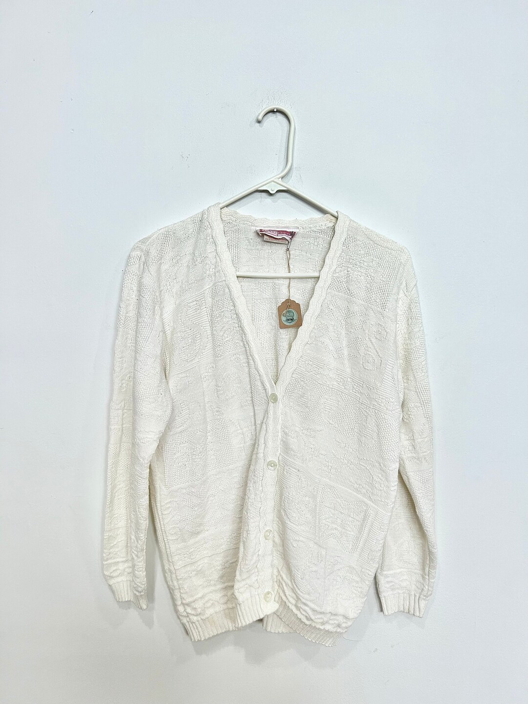 Vintage White Cottagecore Cardigan - Etsy