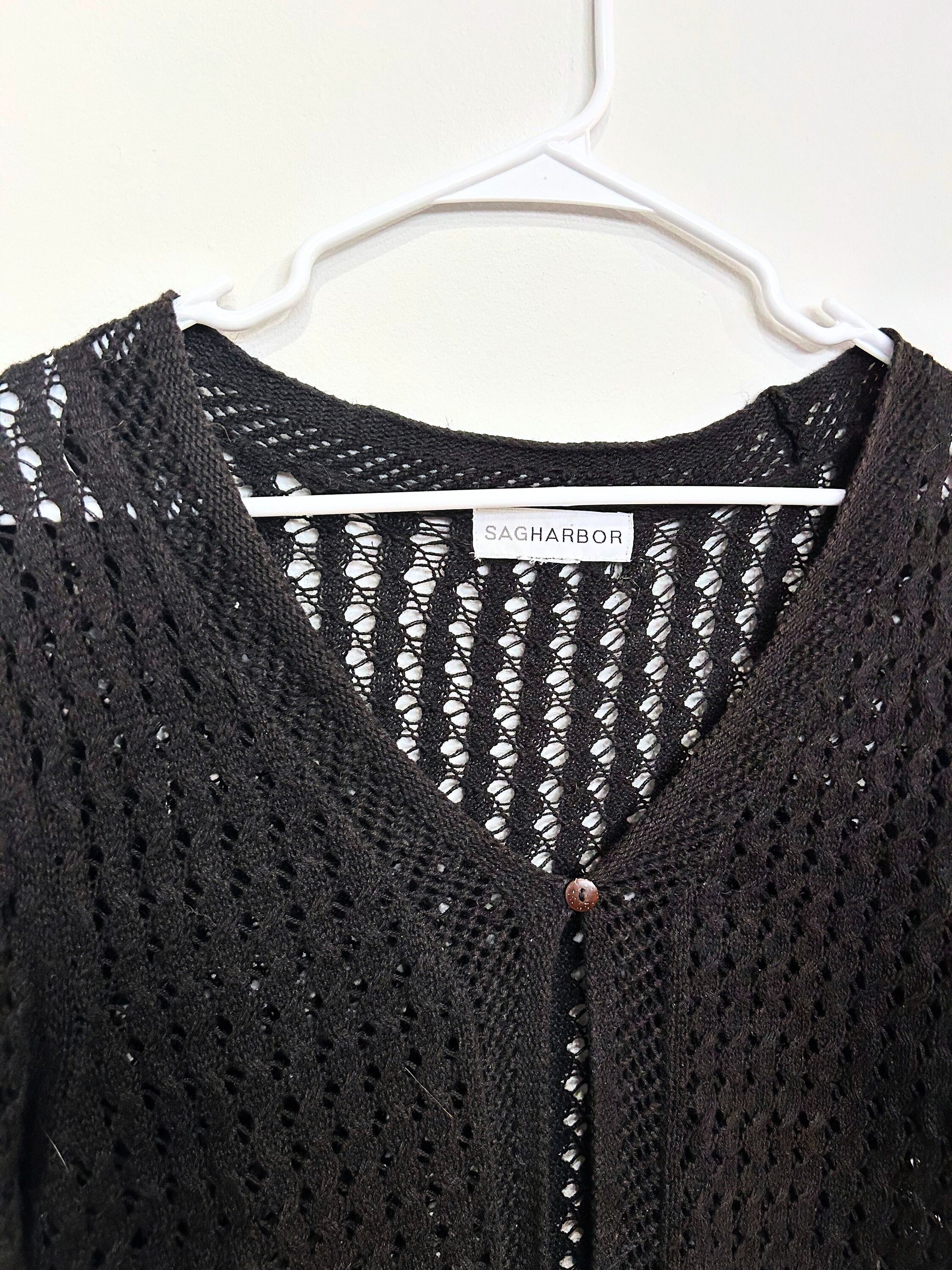 Vintage Early 2000s Crochet Cardigan - Etsy