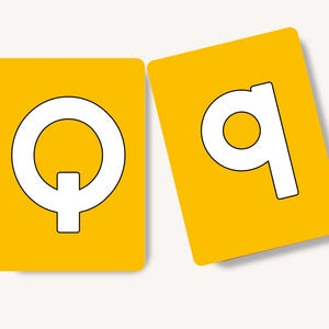 Printable Alphabet Flashcards for Kindergarten, Uppercase and Lowercase ...