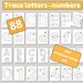 Complete Alphabet and Number Tracing Letters for Kids, Alphabet Tracing ...
