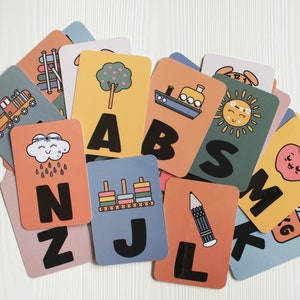 ABC Flashcards, Children's Alphabet, Preschool Activity, Printable ...