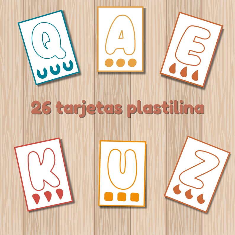 Tarjetas de plastilina ABC preescolar, tapetes de Play Doh del alfabeto ...