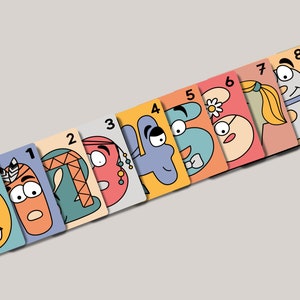 Alphabet Cards Printable for Preschool, Number Cards Printable for ...