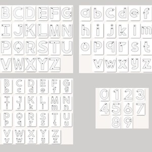 Complete Alphabet and Number Tracing Letters for Kids - 78 Printable ...