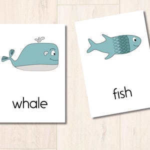 Printable Animal Flashcards for Kids, 20 Educational Animal Cards ...