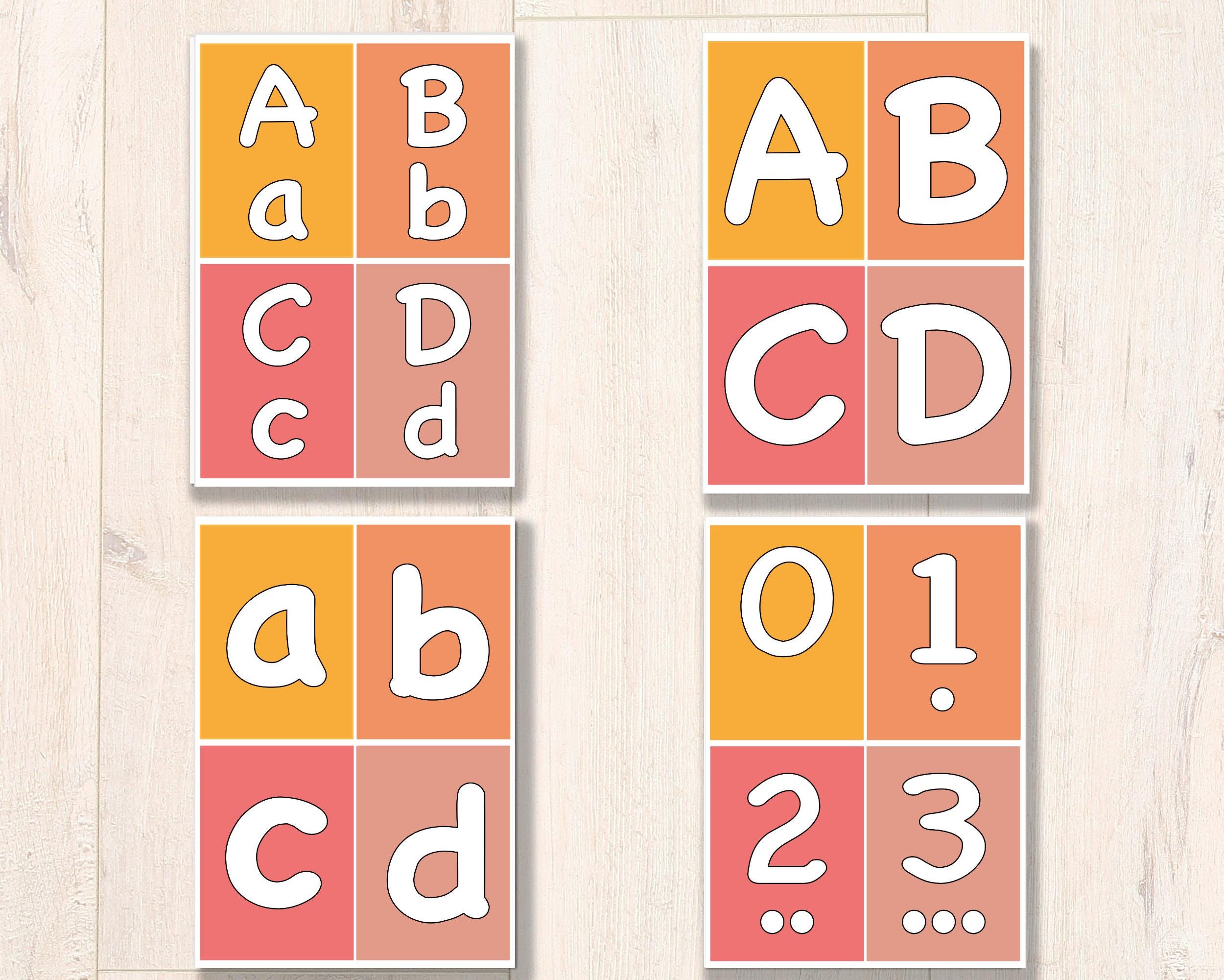 Alphabet Cards Printable for Preschool, Number Cards Printable ...