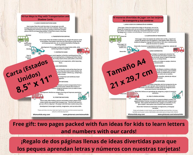 48 Transportation Shadow Matching Cards, Montessori Matching Cards ...