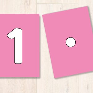Number Flashcards for Preschool, Printable Numbers for Kindergarten ...