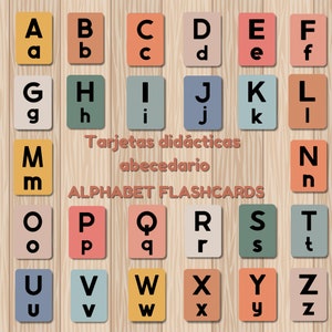ABC Flashcards, Children's Alphabet, Flashcards Upper and Lower Case ...