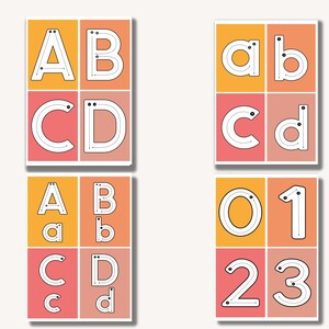 Complete Alphabet and Number Tracing Letters for Kids, 88 Colorful ...