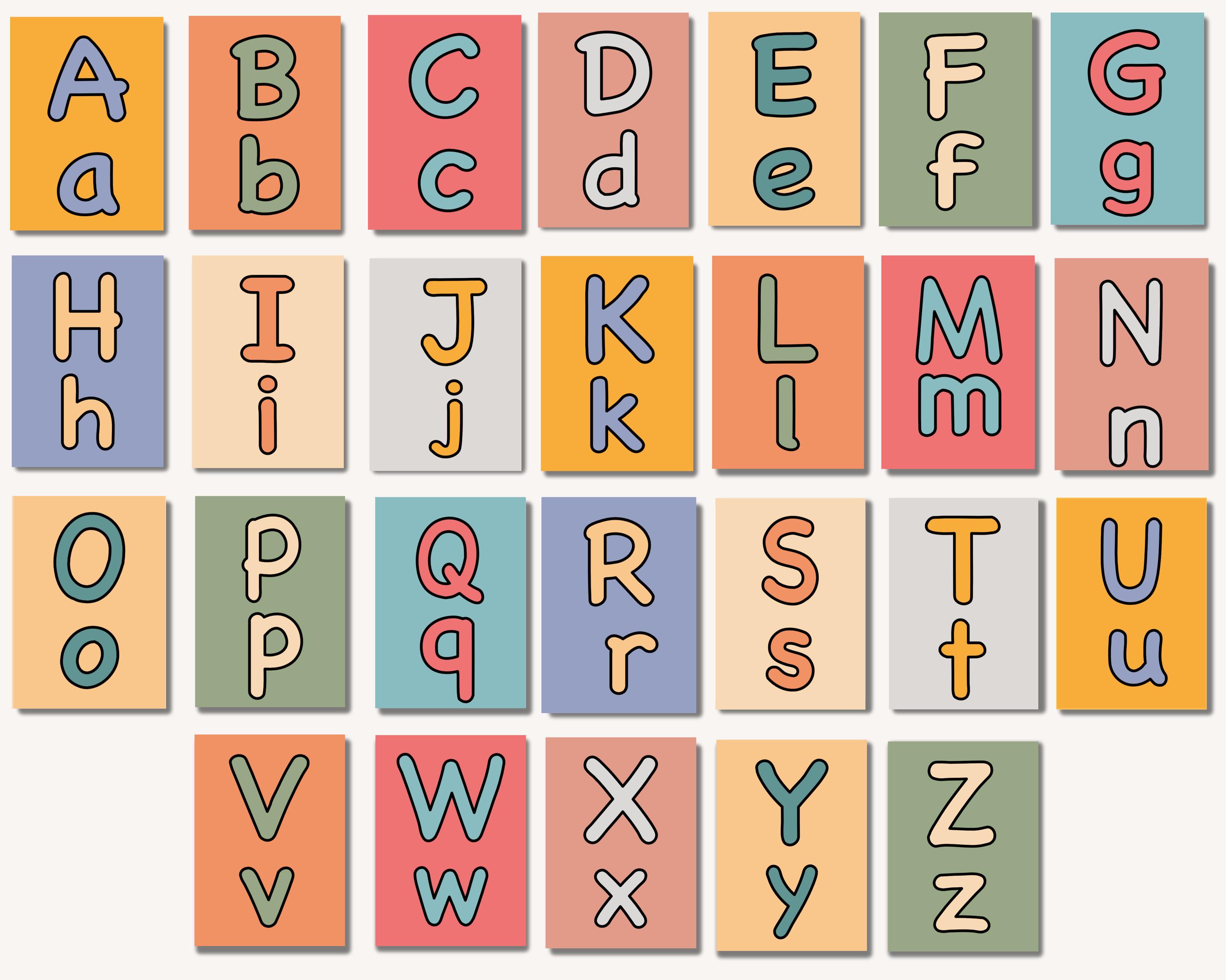 Alphabet Cards Printable for Preschool, Number Cards Printable ...