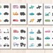 48 Transportation Shadow Matching Cards, Montessori Matching Cards ...