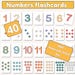 Number Flashcards for Preschool, Printable Numbers for Kindergarten ...