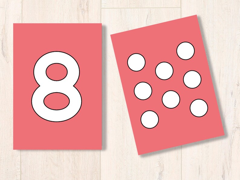 Number Flashcards for Preschool, Printable Numbers for Kindergarten ...