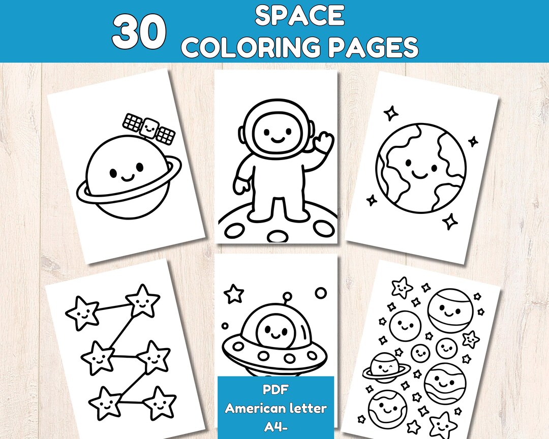 Easy Coloring Pages for Toddlers, Preschool and Kindergarten, Simple ...
